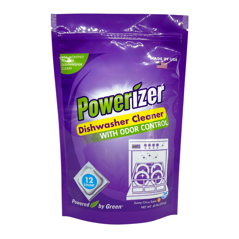 Powerizer Dishwasher Cleaner - Pack of 12 Pods| Removes Grease, Stains
